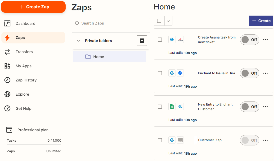 Help Desk Integration - Zapier & Enchant | Enchant Help Desk Integration - Zapier & Enchant | Enchant
